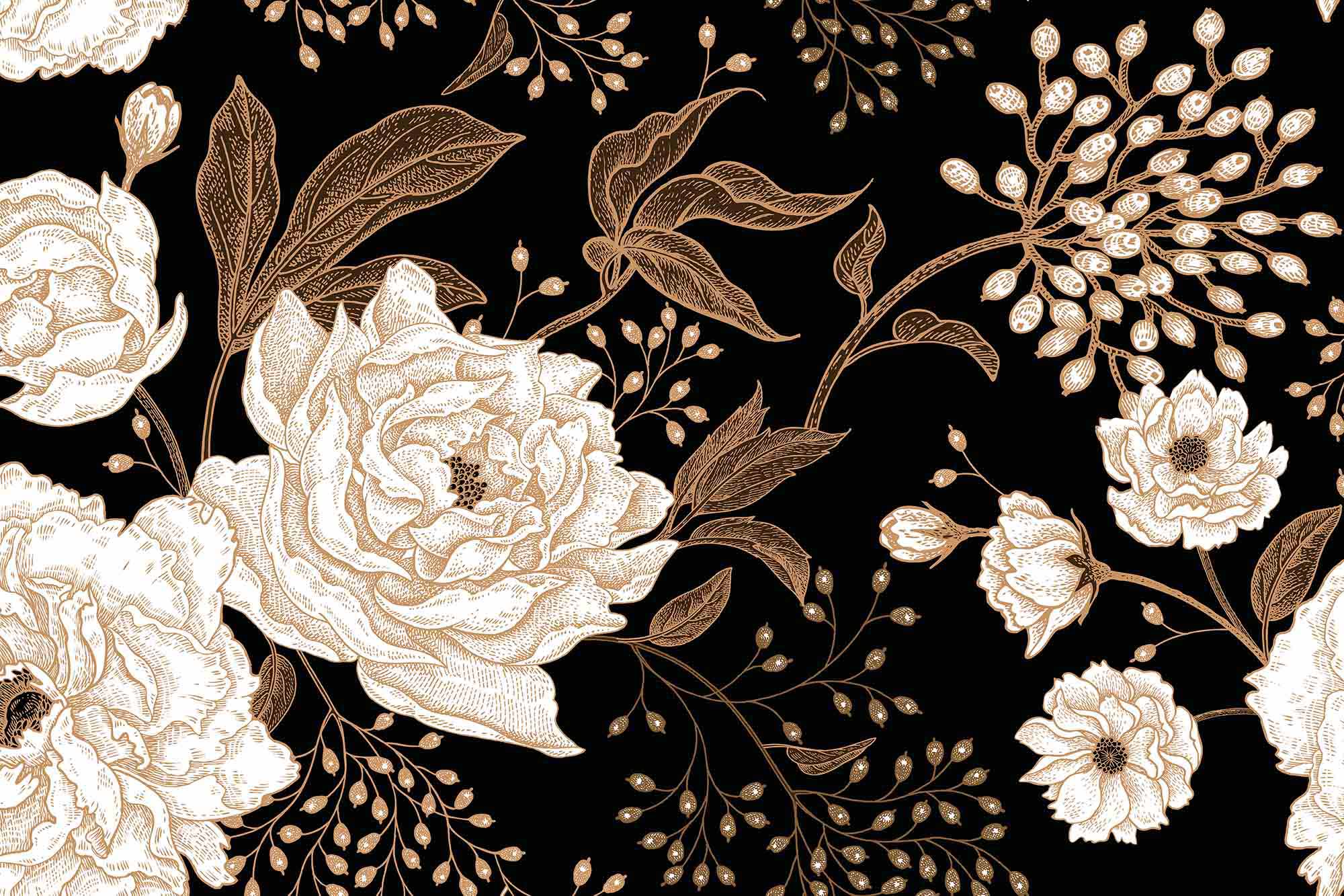 Black Flowers Backgrounds