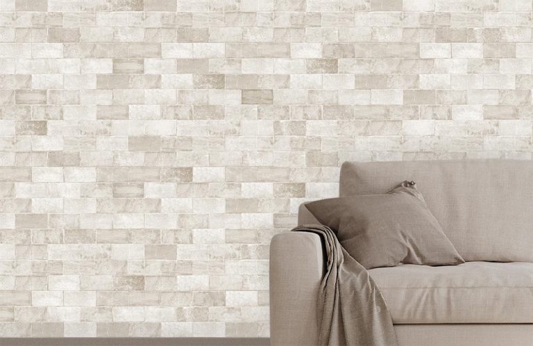 Wallpaper Mural Beige Marble Bricks | Muralunique